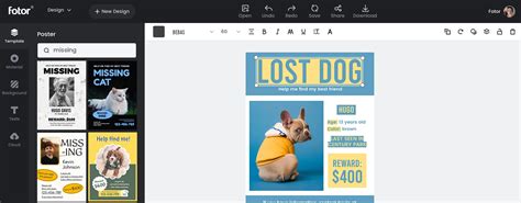 Missing Poster Maker Online For Free Fotor