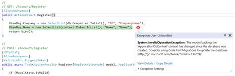 c asp mvc 5 core identity companyid foreign key on dbo