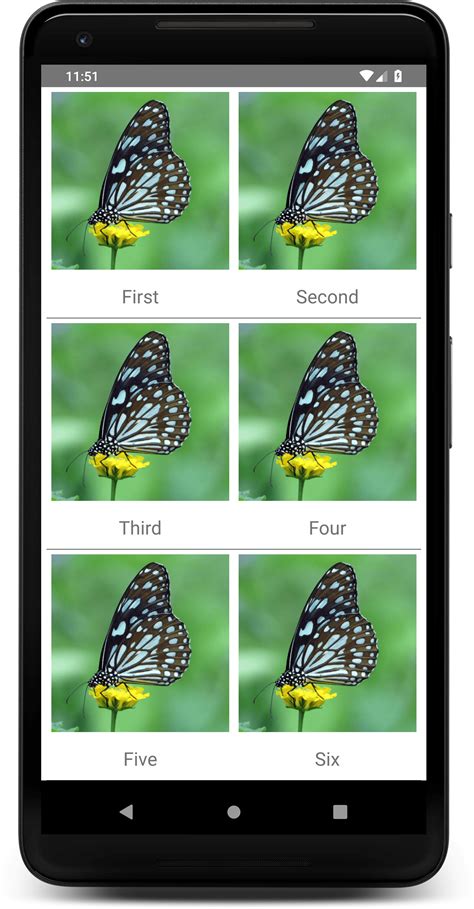 react native gridview example using react native flatlist component