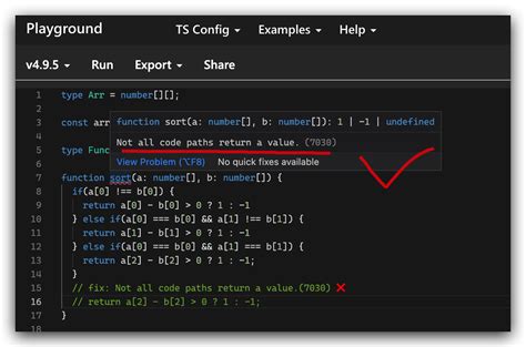vscode not show `not all code paths return a value 7030 ` bug · issue