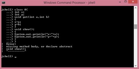 如何在 java 9 的 jshell 中创建类 开发文档