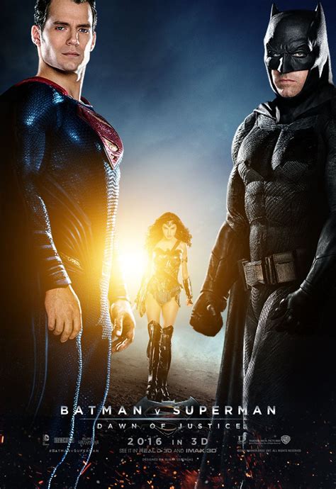 Batman V Superman Dawn Of Justice Movie Poster By Batman V