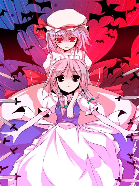 Safebooru Bat Wings Blue Hair Brown Eyes Hairband Hat Hoshikuzu