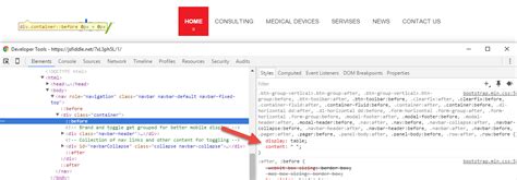 html justify content space between failing to align