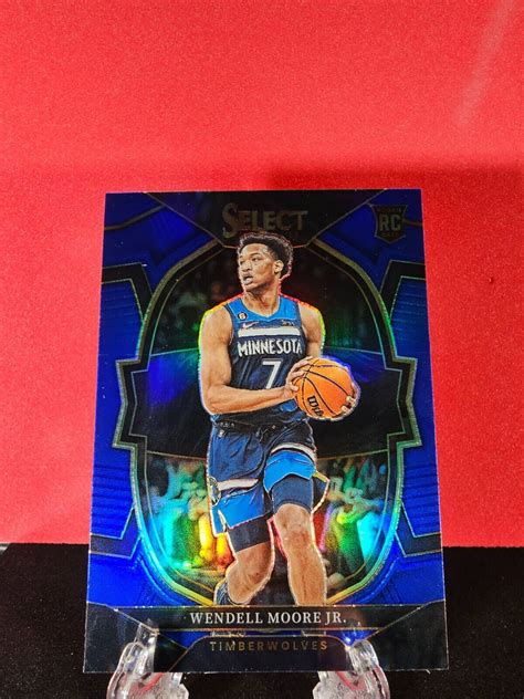 2022 23 Panini Select Wendell Moore Jr Rc Blue Prizm 73 Concourse