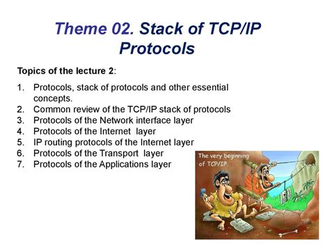 Theme 02 Stack Of Tcp Ip Protocols Online Presentation
