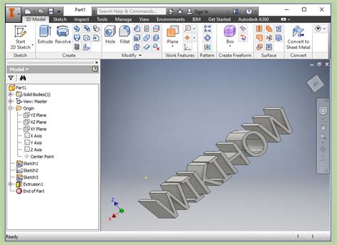 how to extrude text in autodesk inventor 14 steps with pictures