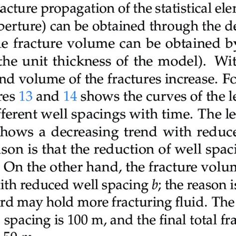 Fracture Length And Volume Of Fracture Network For Different Stages And
