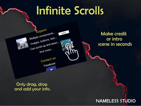 infinite scroll gui tools unity asset store