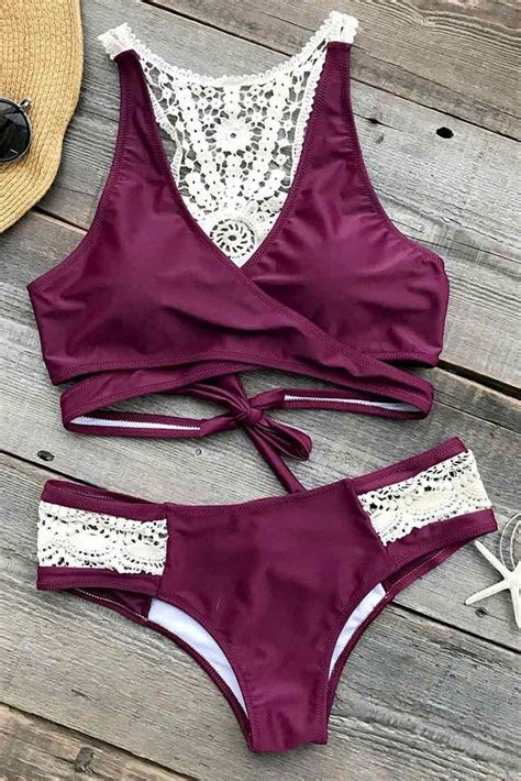 Cupshe Dazzling Sunshine Crochet Bikini Set Crochet Bikini Set