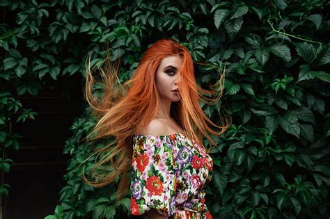 Hd Wallpaper Dana Bounty Women Model Redhead Long Hair Outdoors