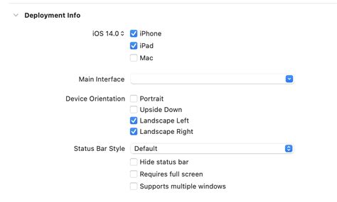 xcode swiftui unable to restrict to landscape only stack overflow