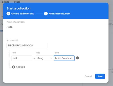 setting up firebase cloud firestore for a node js server