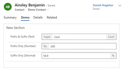 prefix suffix textfield pcf gallery