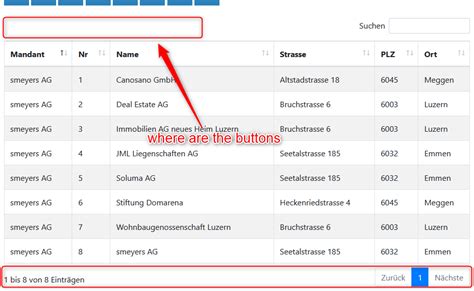 new edit and delete buttons disappear with german language active
