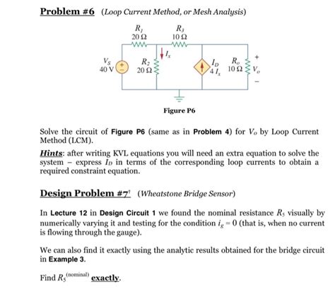 Solved Solve The Circuit Of Figure P6 Same As In Problem