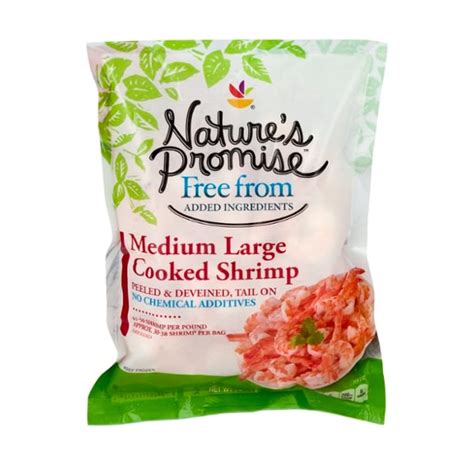 Save On Natures Promise Cooked Shrimp Tail On Medium Large 41 50 Ct