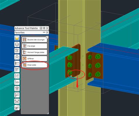 solved shear plate of column beam connection autodesk community