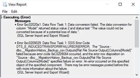 csv import varbinary max data using sql server ssis