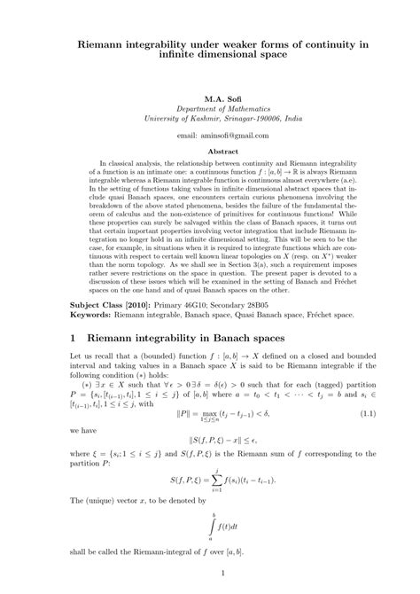 Then F Is Integrable On Every Interval [c