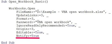 ignorereadonlyrecommended vba excel