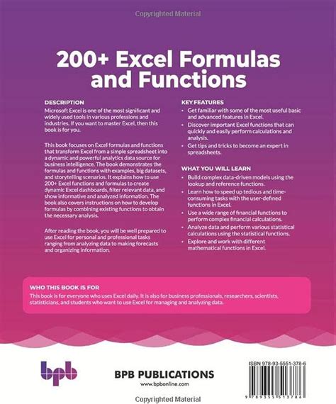 200 excel formulas and functions the go to guide to master microsoft
