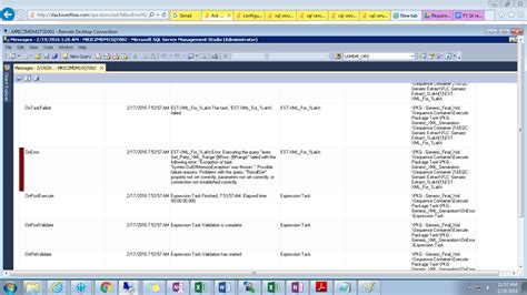 sql server error while running execute package task