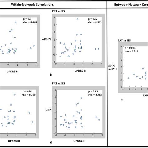 Resting State Networks Displaying Significantly Higher Within Network