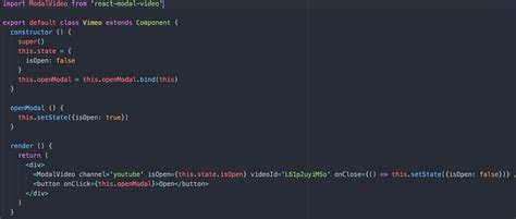 [résolu] react modal video par alex andre openclassrooms