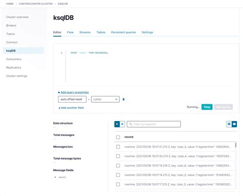 write streaming queries against apache kafka® using ksqldb