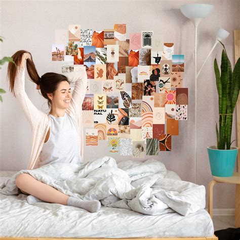Buy Boho Bedroom Decor Boho Wall Collage Kit Aesthetic Pictures 70pcs
