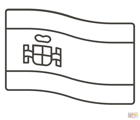 Dibujo De Bandera De España Para Colorear Dibujos Para Colorear