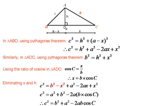 Law Of Cosines Formula David Lawrence