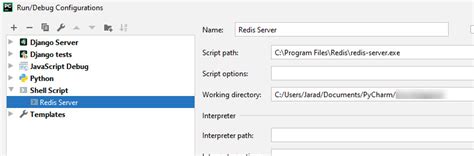 run terminal commands after django server run debug configuration
