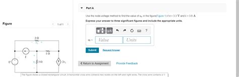 solved part a use the node voltage method to find the val