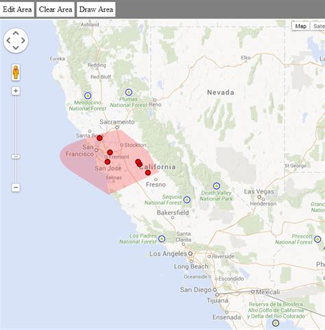 javascript d3 js lasso drawing polygon shape search tool on a