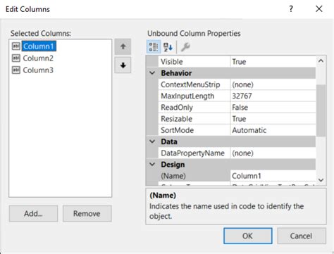 c datagridview what is this column with a bullet point in my