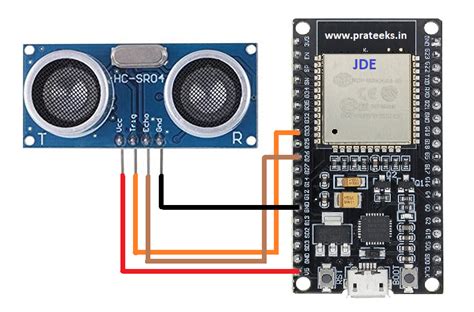 Interfacing Diagram Of The Voltage Sensor With Esp32