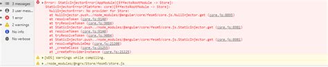 angular not able to hook up the effects on app module ts showing