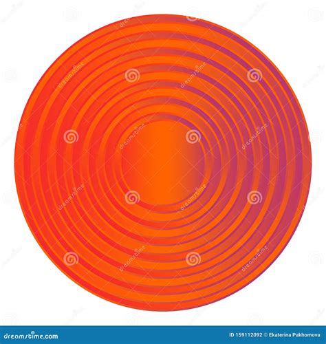 Colorful Gradient Abstract Circle Geometrical Print Circular Modern