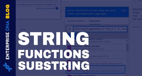 power automate string functions substring and indexof functions