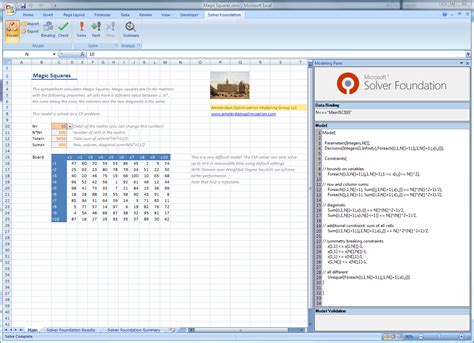 microsoft solver foundation