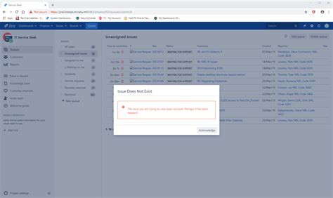 issue does not exist