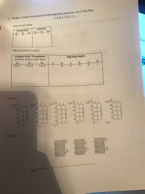 solved design counter produce following binary sequence use j k