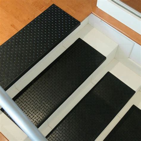 Rubber Cal Inc Diamond Plate Step Non Slip Rubber Stair Tread