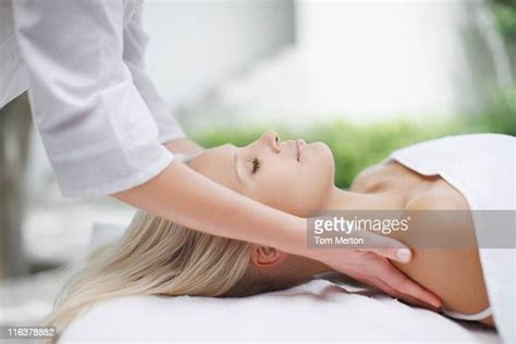 Blonde Woman Massage Photos And Premium High Res Pictures Getty Images