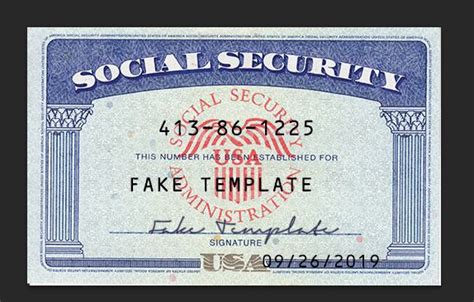 Social Security Card Template Psd [fake Ssn Font Generator] 2023