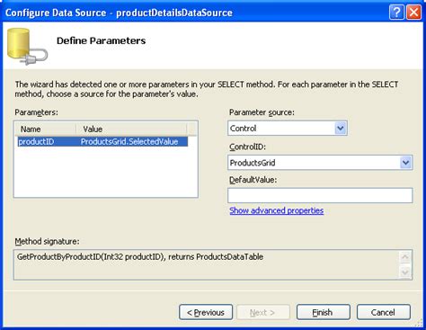 master detail using a selectable master gridview with a detailsview vb