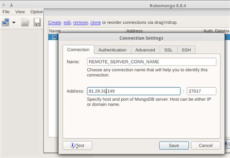 robo3t how to connect robomongo to mongodb stack overflow