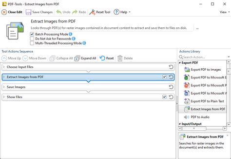 default tools export pdf tools extract images from pdf